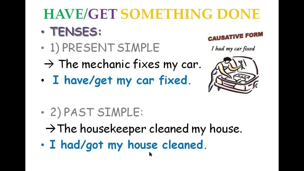 Ejemplos de Have Something Done: Aprende a utilizar esta estructura.