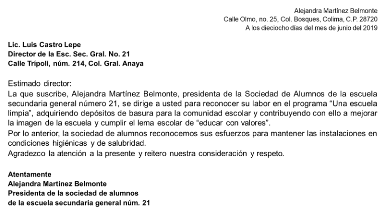 Ejemplos De Cartas Formales Para Niños De Primaria Que Pueden Usar
