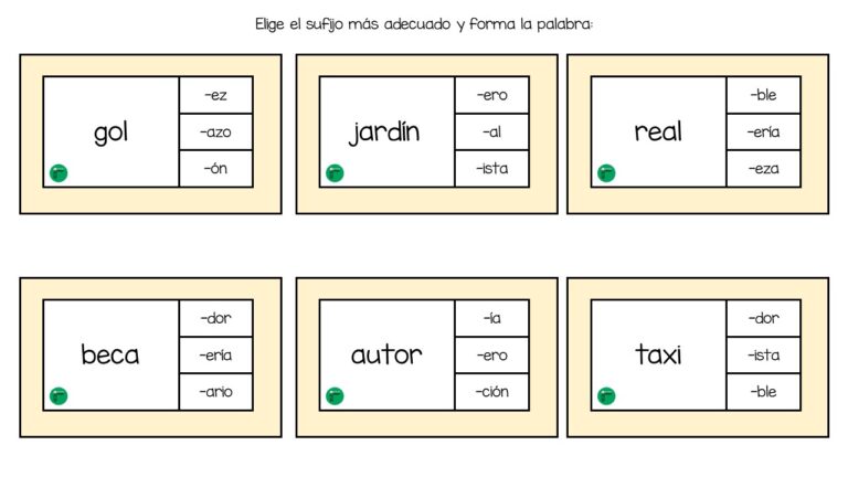 Ejemplos De Palabras Con Sufijos Para Enriquecer Tu Vocabulario